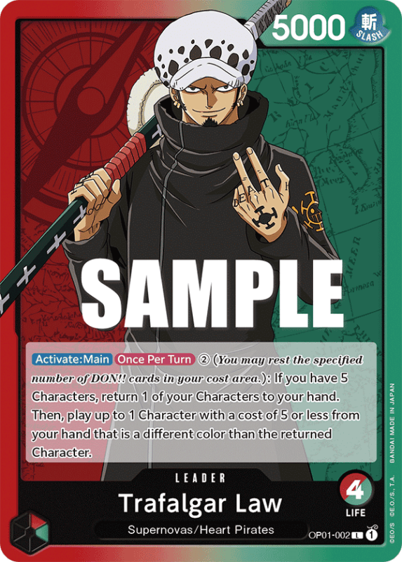 OP01-002 Trafalgar Law Card - One Piece Player