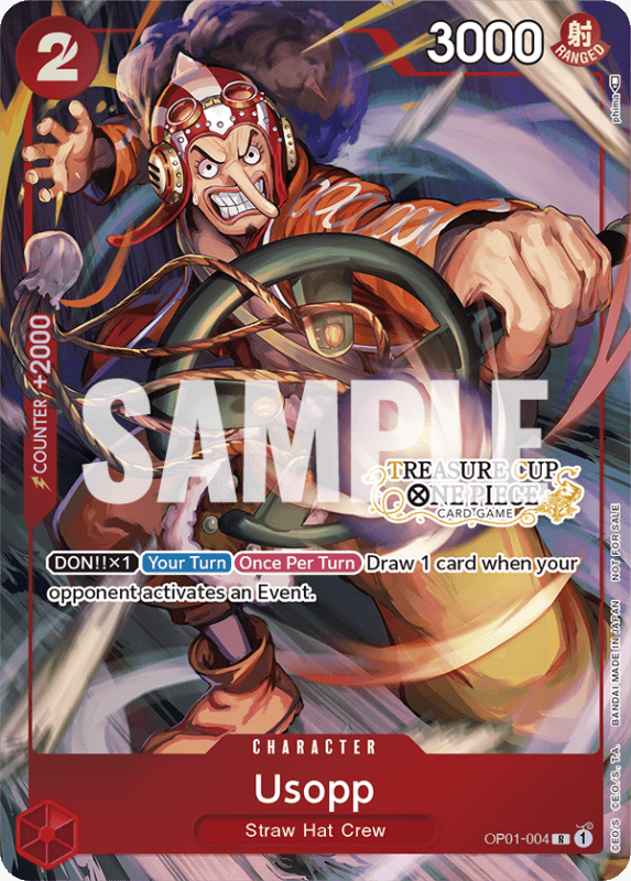 OP01-004 Usopp Alt Treasure Cup Card - One Piece Player
