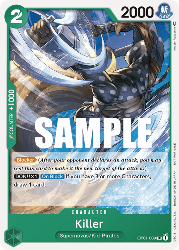 OP01-039 Killer Promotion Pack 2023 Card - One Piece Player