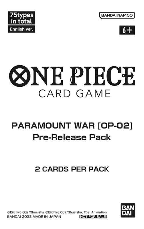 One Piece OP-02 Paramount War Pre-Release Guide - Rules + Prizing - One ...